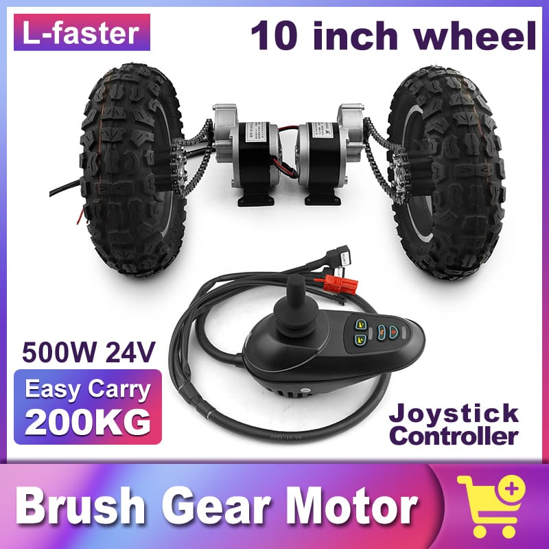 DIY 24V 500W 10 Inch Wheel Dual Drive Electric Drawers Hot Dog Bar ...