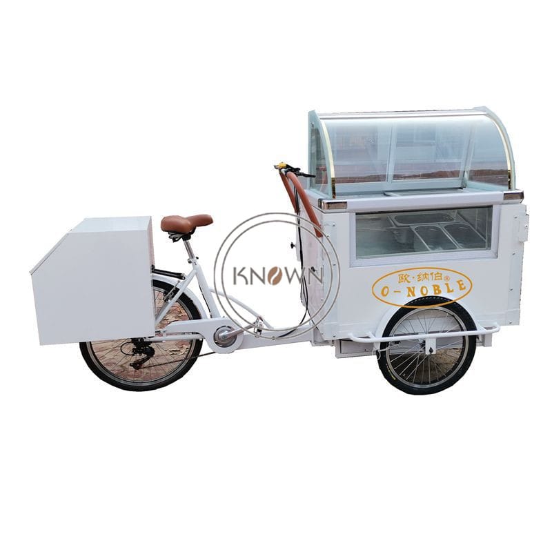 Mobile Ice Cream Cargo Bike Beverage 3 Wheel Electric Drink Tricycle ...